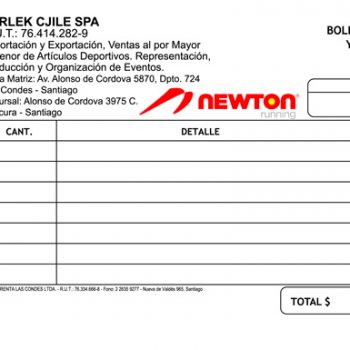 BOLETA DE VENTA - Imprenta Las Condes